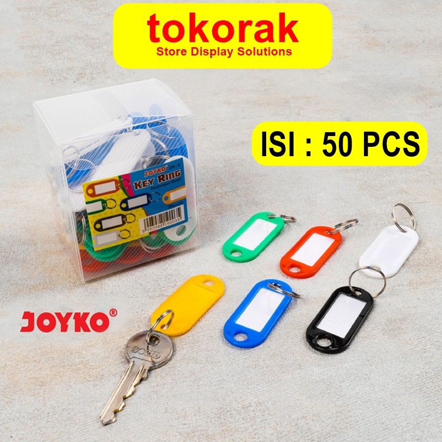 Jual KEY RING 50 PCS JOYKO GANTUNGAN KUNCI LABEL NAMA KR 9 50PCS NAME ...