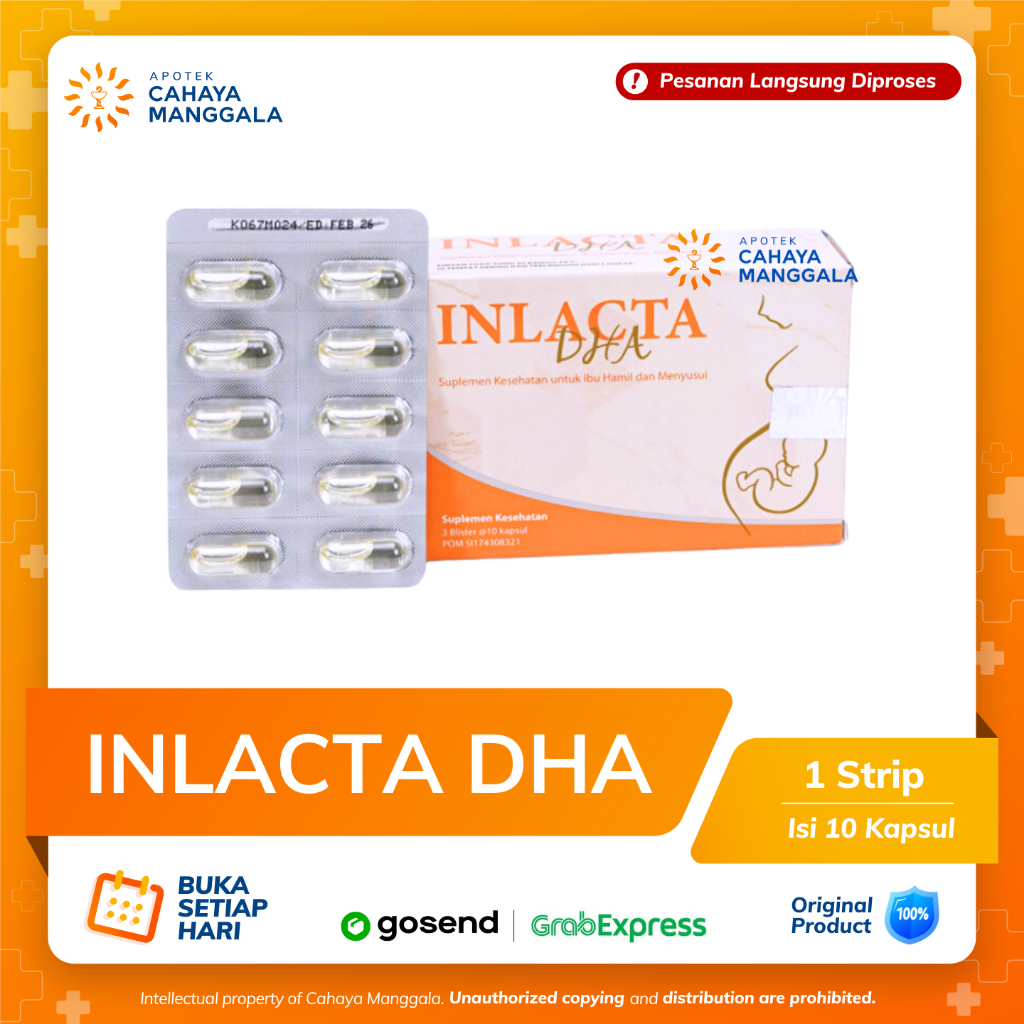 Jual INLACTA DHA SUPLEMEN KESEHATAN PER BOX 30 KAPSUL | Shopee Indonesia