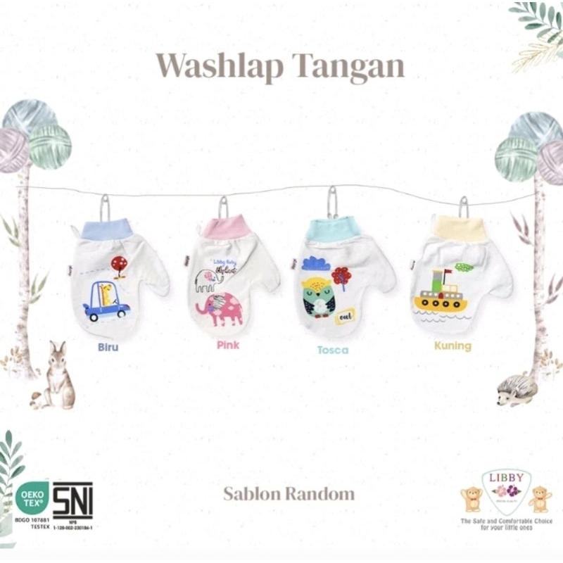Jual LIBBY INDONESIA | Washmit Mandi | Washlap Tangan | Untuk Bayi ...