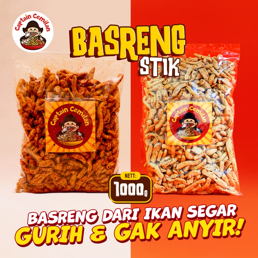 Jual Basreng Stik 1kg Basreng Rasa Daun Jeruk Pedas Rasa Original Isi ...