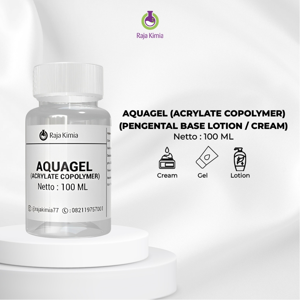 Jual Aquagel - Pengental Cream / Lotion - Acrylate Copolymer | Shopee ...