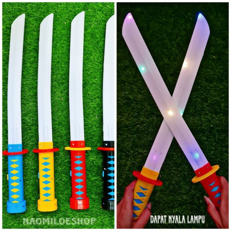 Jual MAINAN ANAK PEDANG PEDANGAN SAMURAI BERLAMPU PEDANG KATANA PEDANG ...