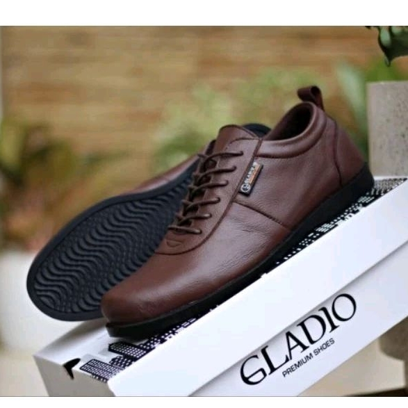 Jual Sepatu Kasual Pria Asli Kulit Gladio baretto Sepatu Pantofel ...
