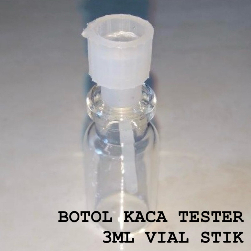 Jual BOTOL KACA TESTER 3ML | VIAL STIK BOTOL SAMPEL PARFUM | Shopee ...