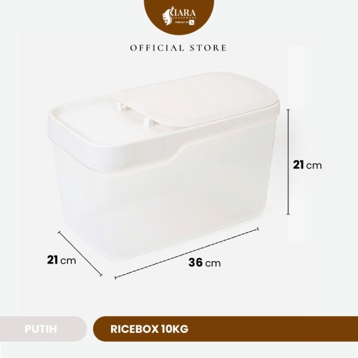 Jual Rice Box/ tempat Beras/Kotak Beras 10 Kg KIARA | Shopee Indonesia