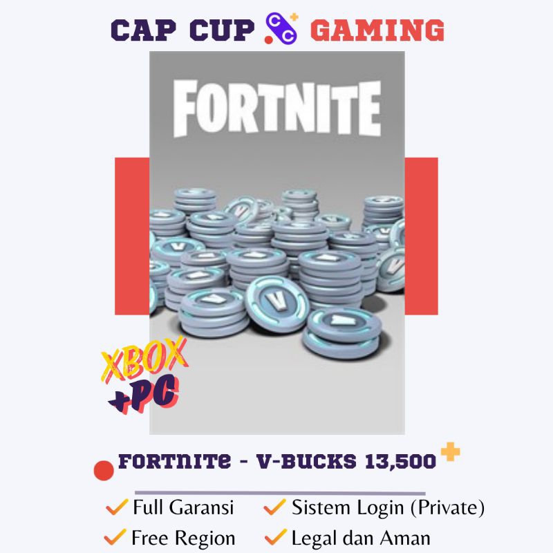 Jual [Cap Cup Store] (Xbox +PC) Fornite - V-Bucks For Xbox - PC - PS ...