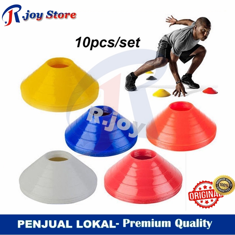 Jual Cone Mangkuk isi 10 bola kaki futsal training Latihan Atlit Sepak ...