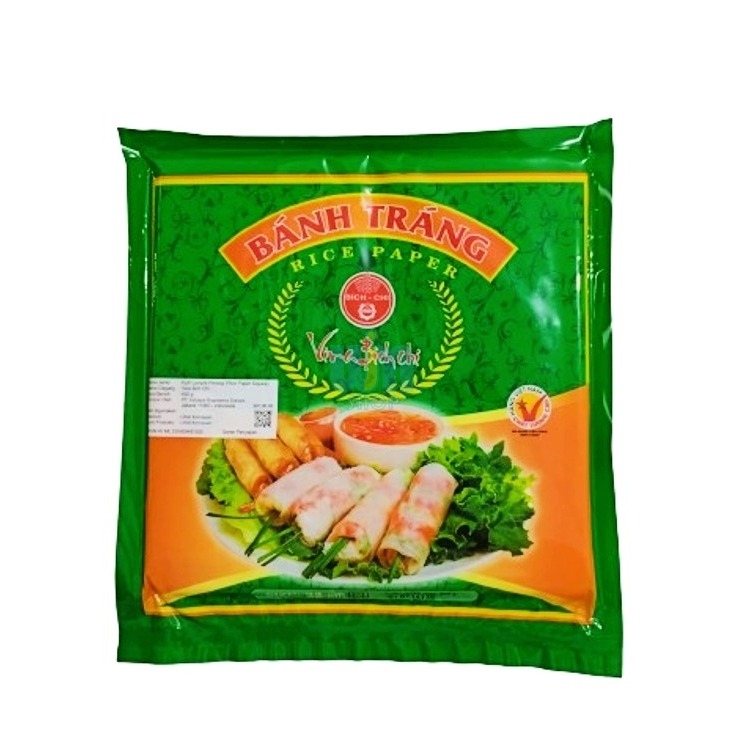 Jual Kulit Lumpia Vietnam Rice Paper 400gr Persegi 22cm Banh Trang WJM ...