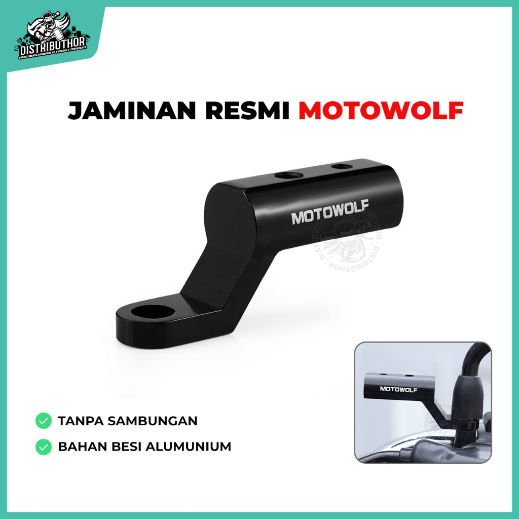 Jual Bracket Spion MOTOWOLF Breket Dudukan Lampu Tembak Stand Penopang ...