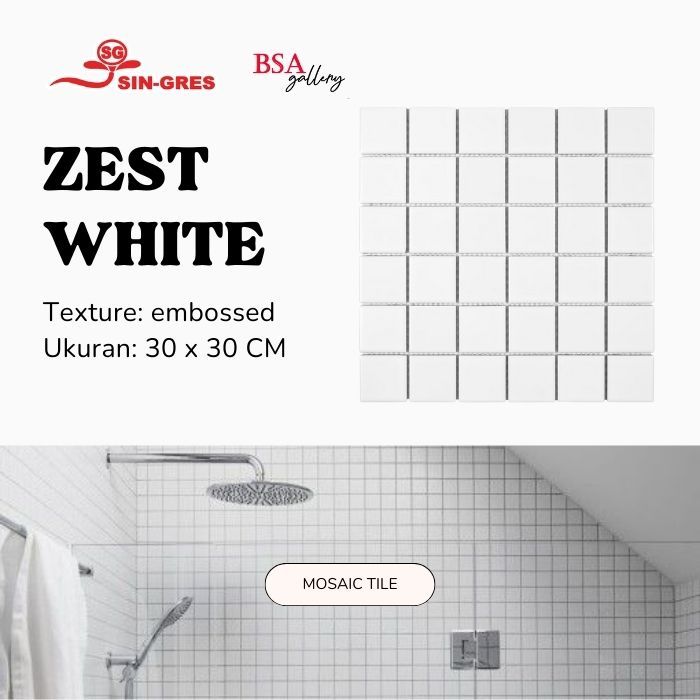Jual MOSAIC TILE HEXAGONAL MINI FLOWER / MOSAIC HEXAGON FLOWER WHITE ...