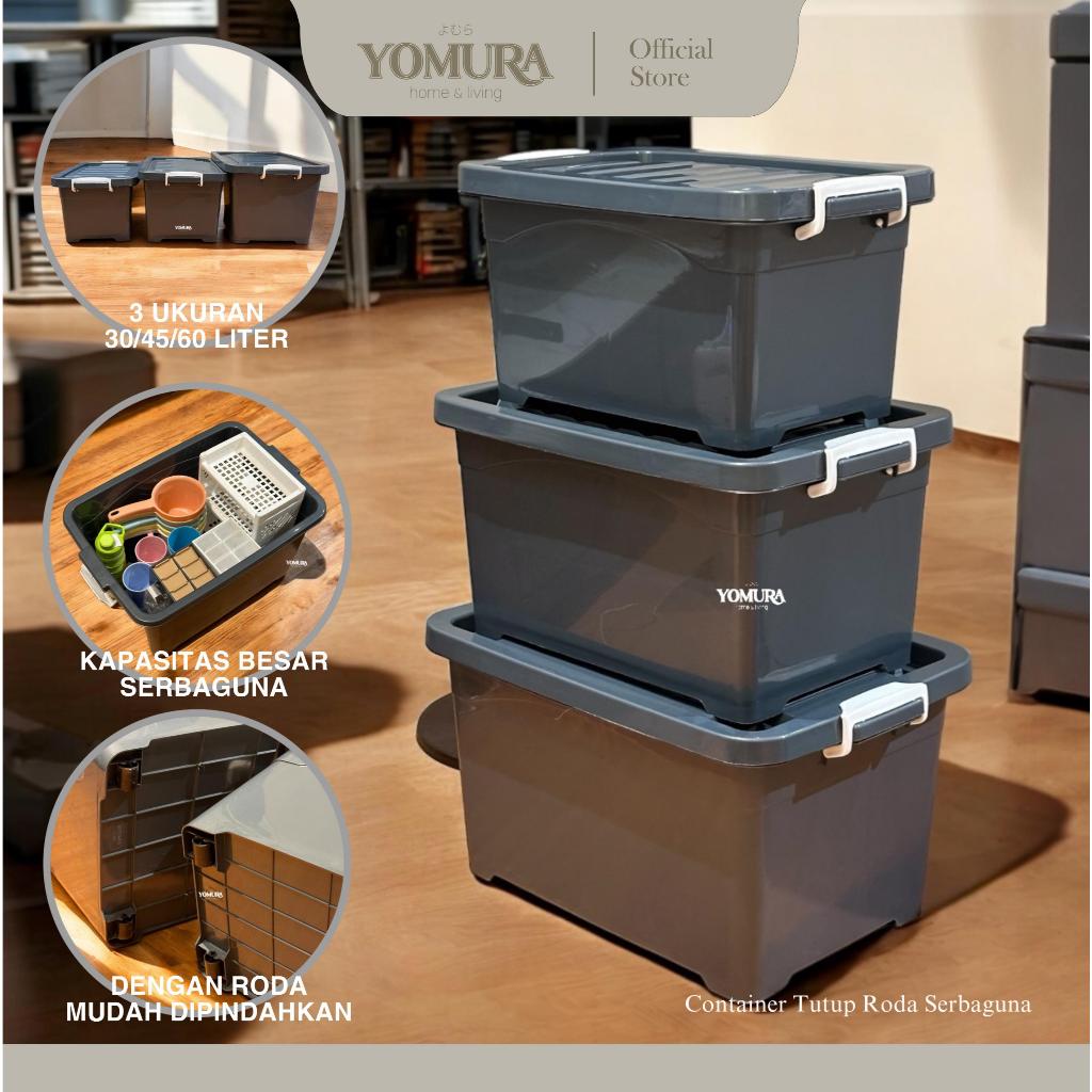 Jual YOMURA Container Box 30/45/60 Liter Tutup Roda/ Kontainer Boks ...