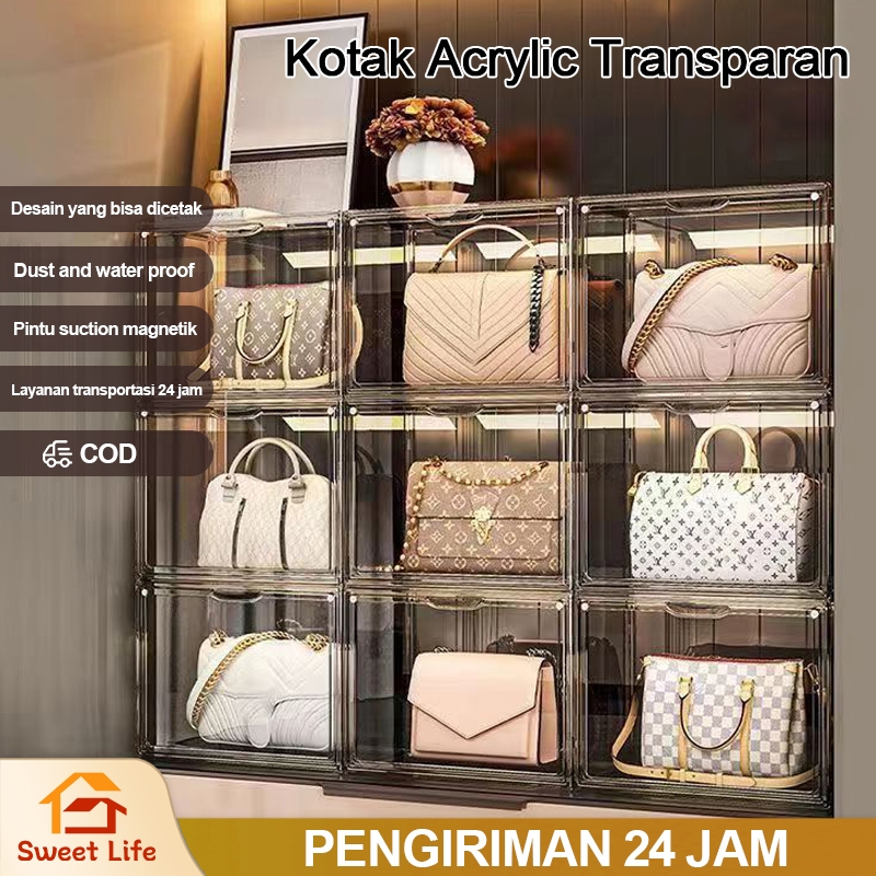 Jual Display Box/Tas Transparant/Transparent Storage/Acrylic Akrilik ...