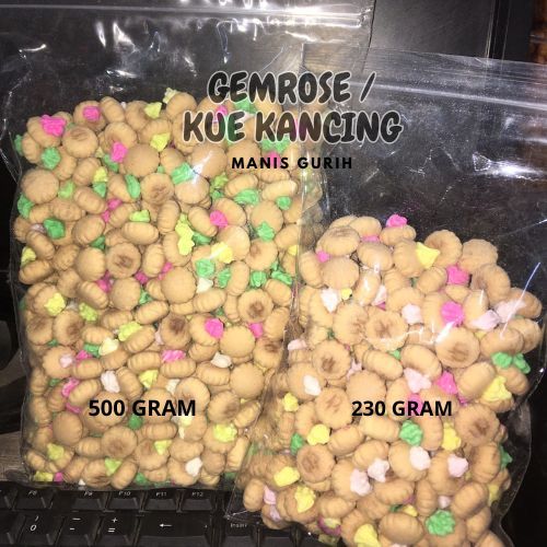 Jual KUE GEMROSE 230GR DAN 500GR / KUE KANCING WARNA WARNI / KUE MONAS ...