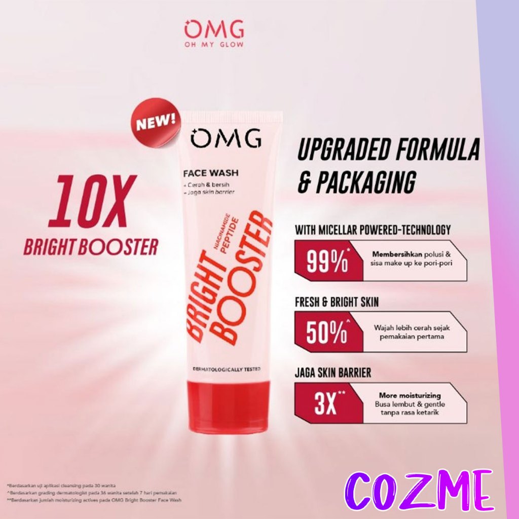 Jual OMG FACE WASH BRIGHT BOOSTER 50ML | Shopee Indonesia