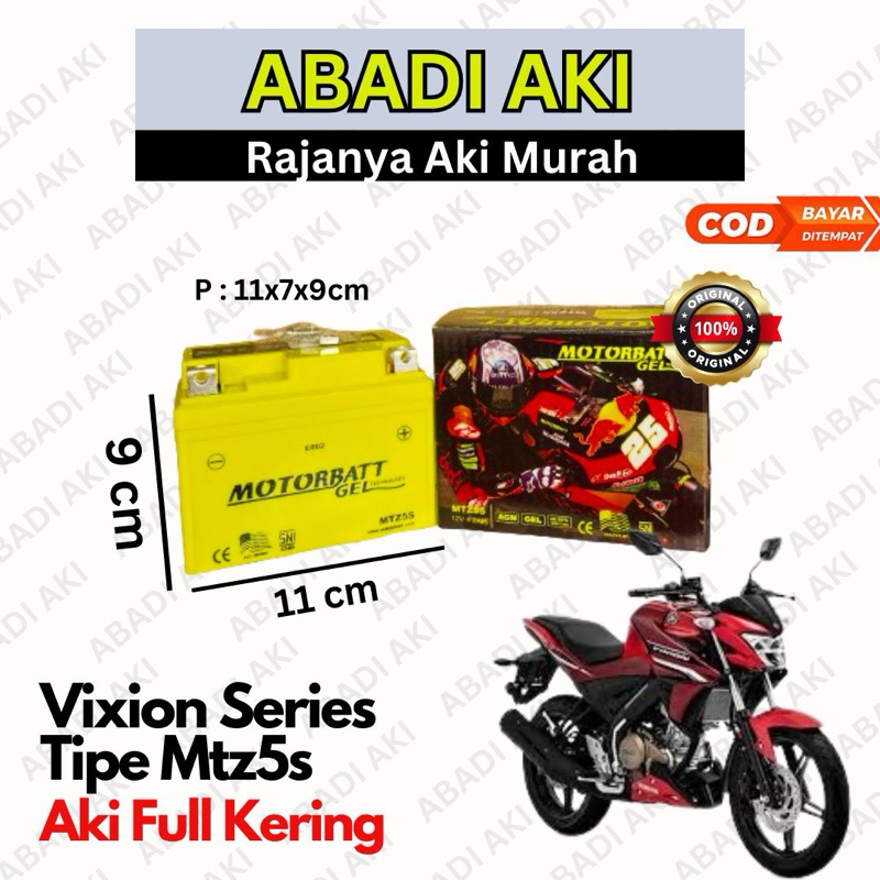 Jual AKI ORIGINAL MOTORBAT MTZ5S SUDAH SNI | Shopee Indonesia