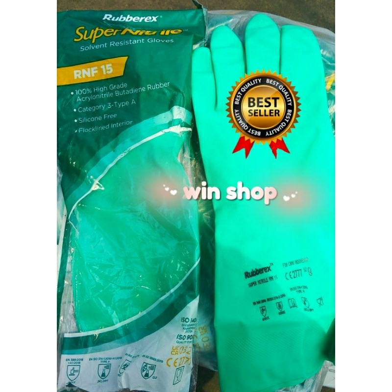 Jual SARUNG TANGAN NITRILE RUBBEREX RNF 15 ORIGINAL | Shopee Indonesia