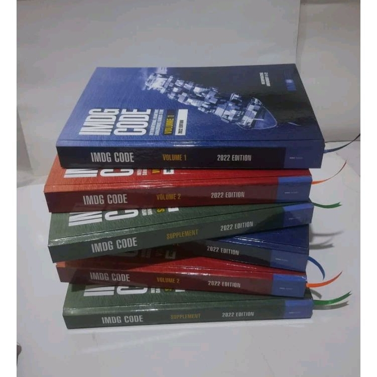 Jual Buku IMDG CODE E 2022, 1 Set ( 3 Buku ) VOL 1, VOL 2 & SUPPLEMENT ...