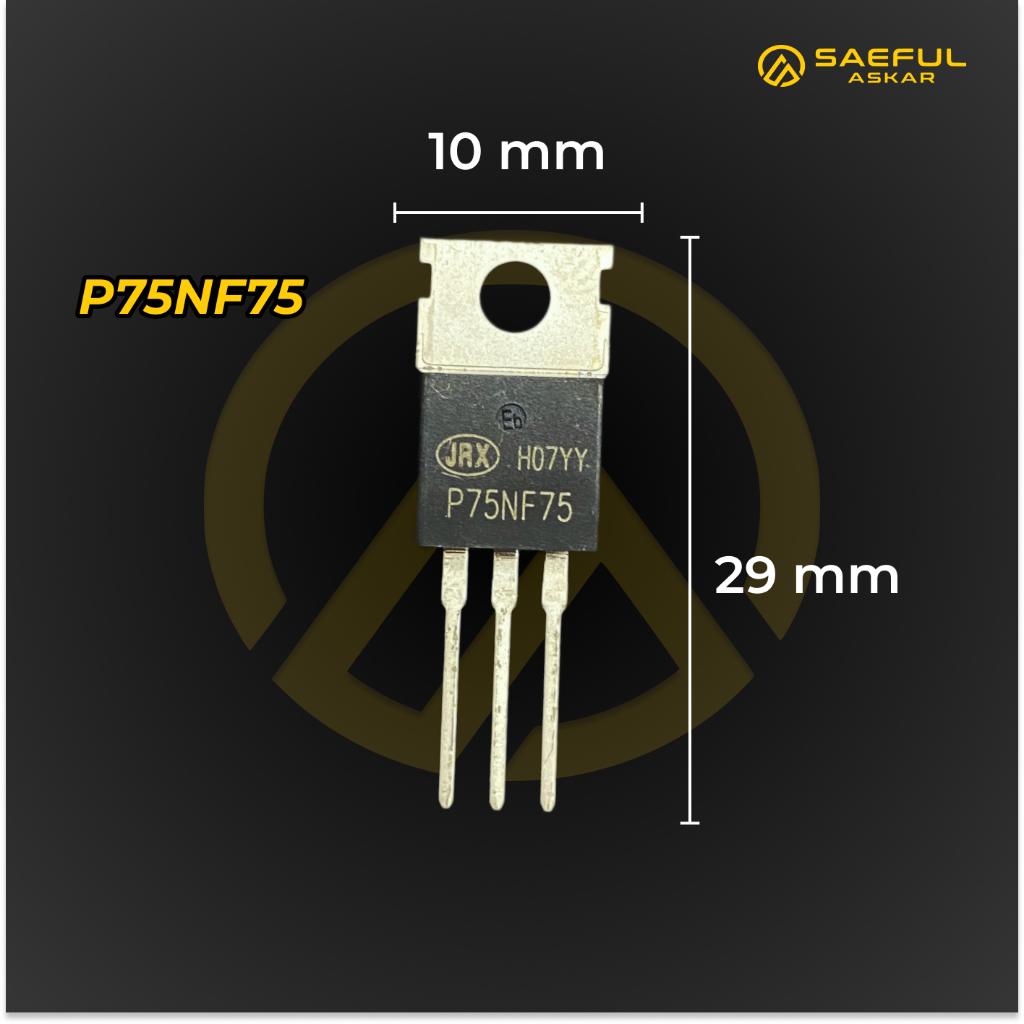 Jual Transistor Mosfet P75NF75 75NF75 Untuk Controller Sepeda Listrik ...