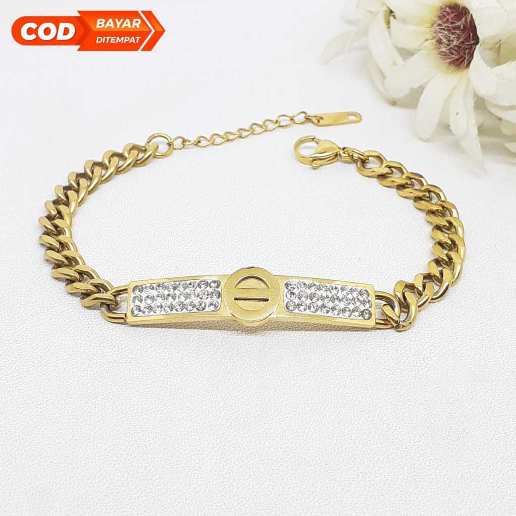 Jual mytitanium-gelang titanium lapis emas model kekinian kwalitas ...