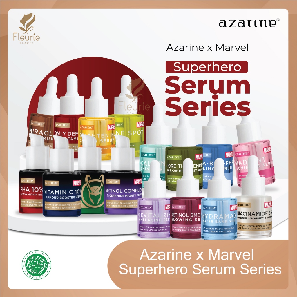 Jual Azarine x Marvel Superhero Serum Series - Vit C 10% / Glowing ...