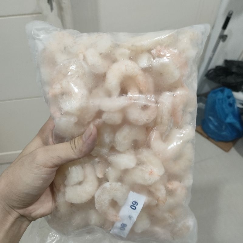 Jual Udang Vaname Kupas IQF size 60-80 ekor / Udang Vannamei Kupas 31/40 | Shopee Indonesia
