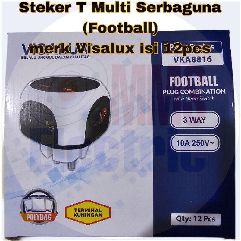 Jual Steker T Multi Serbaguna + Switch Visalux (type Football) isi ...