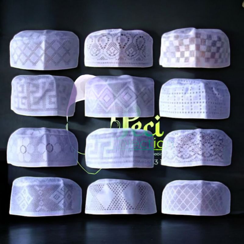 Jual Peci Kopiah Jaring Lulu Peci Lulu Putih Peci Kopiah Songkok Lulu ...