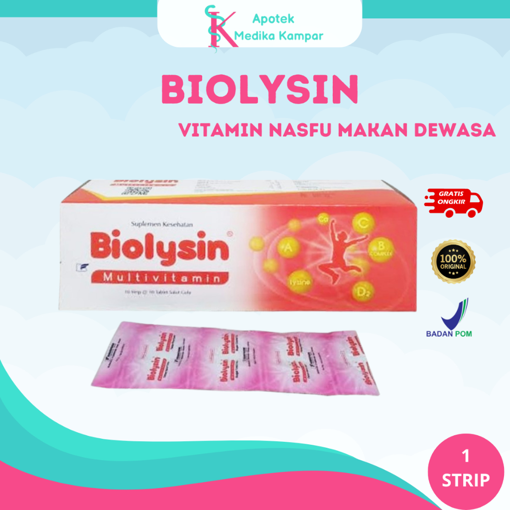 Jual Biolysin Tablet Per Strip | Shopee Indonesia
