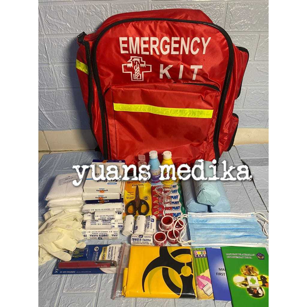 Jual Tas Ransel P3K Merah Emergency Kit + Isi First Type c | Shopee ...