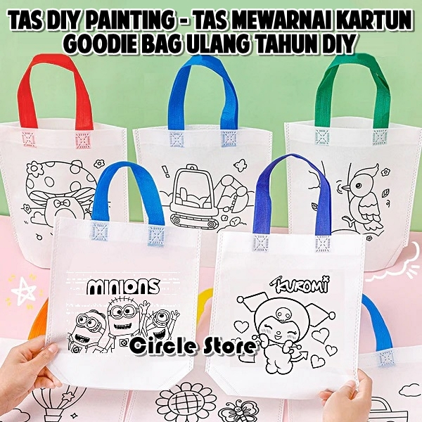 Jual Tas Spunbond Mewarnai / Tas Lukis / Tas Gambar Ulang Tahun / Tas ...