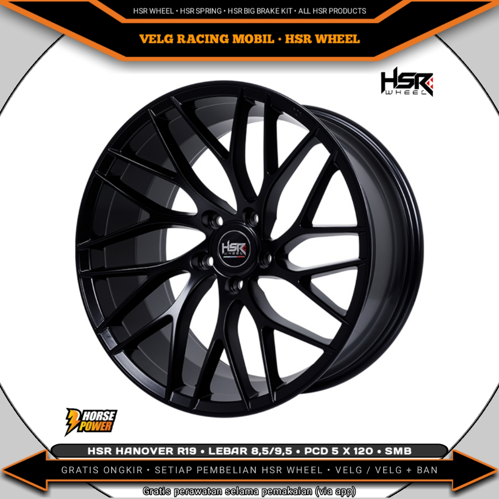 Jual Velg R19 • Mobil 5 Baut Roda • Single Pcd 5 x 120 • Hsr Hanover ...