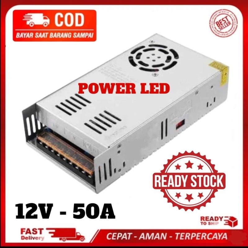 Jual PSU 50A 12V 600W Power Supply 12 Volt 50 Amper TRAFO/TRAVO INDOOR | Shopee Indonesia
