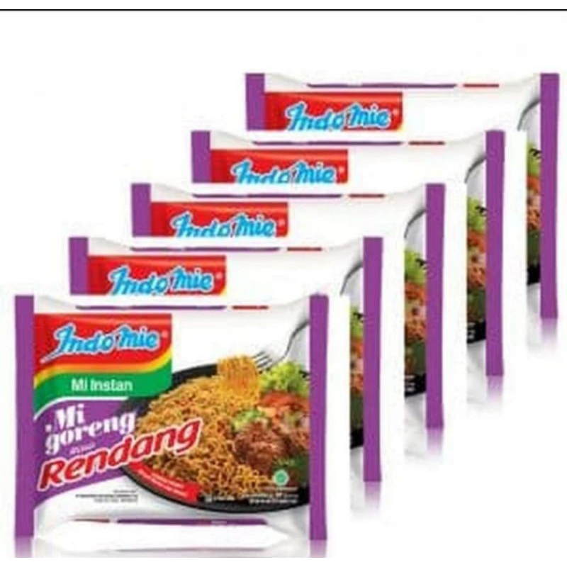 Jual Indomie Goreng Rasa Rendang 90Gr. Paket 5 Pcs | Shopee Indonesia