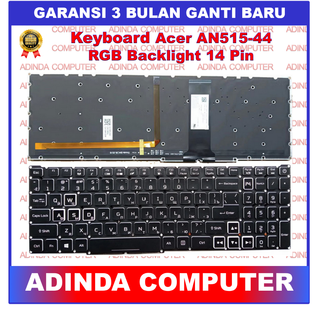 Jual Keyboard Acer Nitro 5 AN515-44 AN517-51 AN517-52 N18C3 n20c1 n20c2 ...