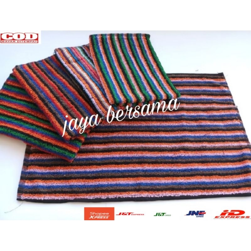 Jual Keset Handuk motif salur/keset handuk serba guna | Shopee Indonesia