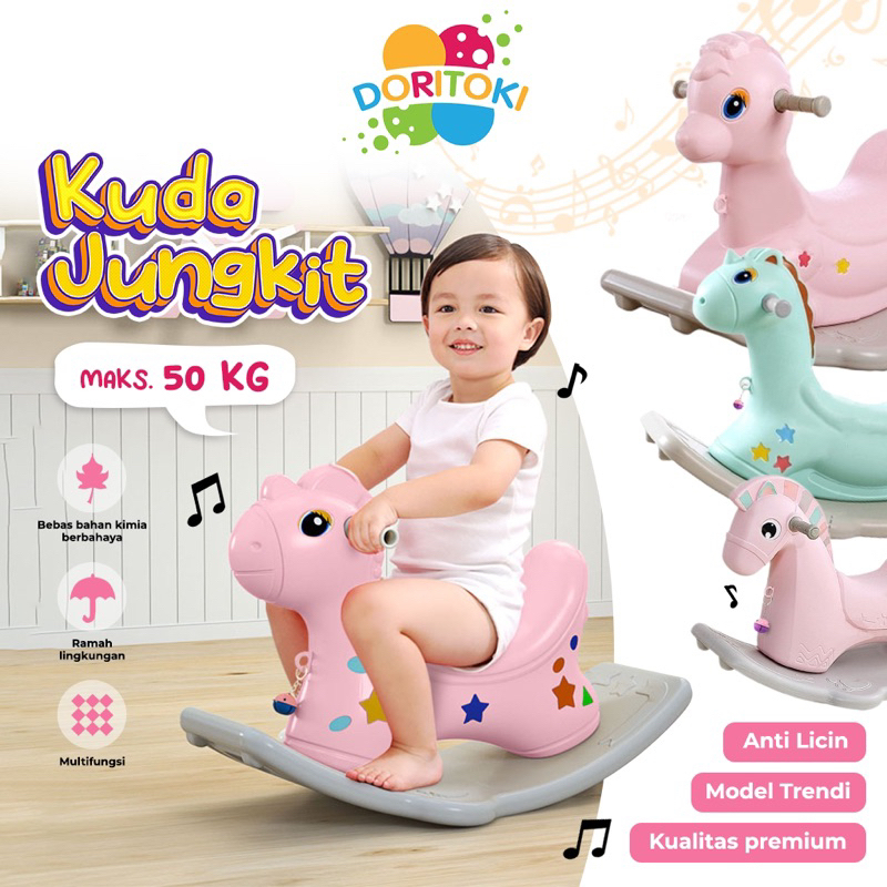 Jual 𝗠𝗢𝗟𝗜𝗢𝗡 𝗧𝗢𝗬𝗦 Mainan Kuda Kudaan Anak Jungkat Jungkit Rocking Horse ...