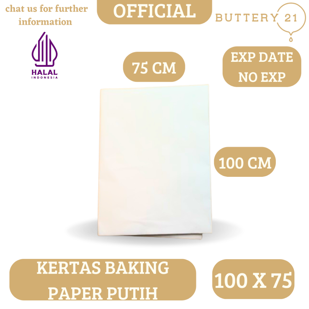 Jual BAKING PAPER ANTI LENGKET/KERTAS ROTI/KERTAS MINYAK/ALAS ROTI ...