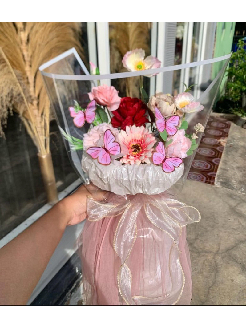 Jual (REAL PICT) Bouquet buket bunga artificial palsu poppy buket ...