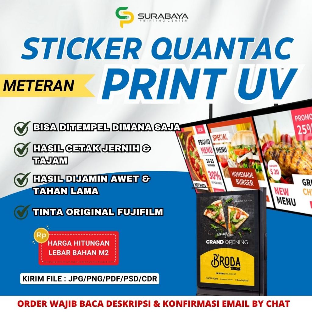 Jual [STIKER QUANTAC] STIKER METERAN VINYL QUANTAC CUTTING TINTA BY ...
