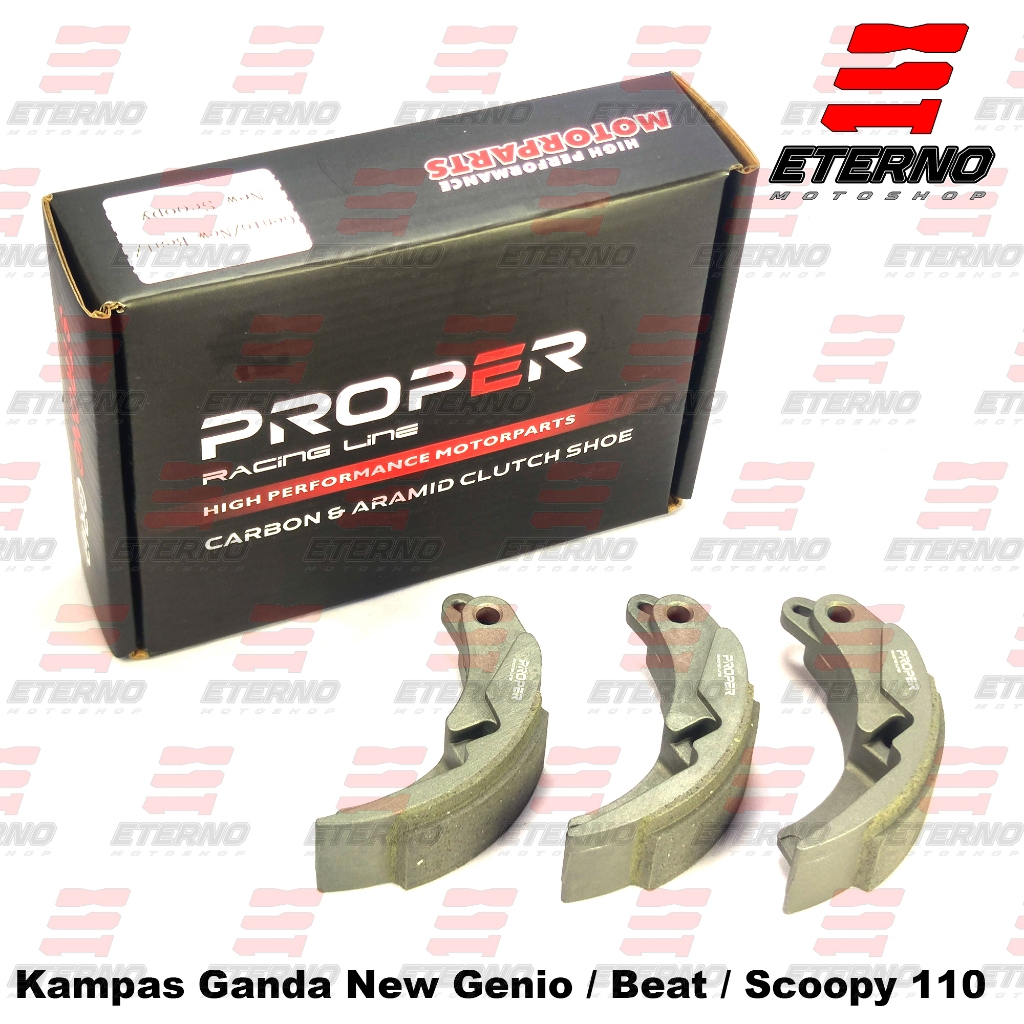 Jual Kampas Ganda Proper Racing Line Genio/ New Beat/ New Scoopy ...