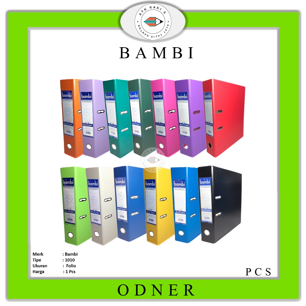 Jual BAMBI - Odner Penyimpanan File Uk Folio 1010 Warna - PCS | Shopee ...