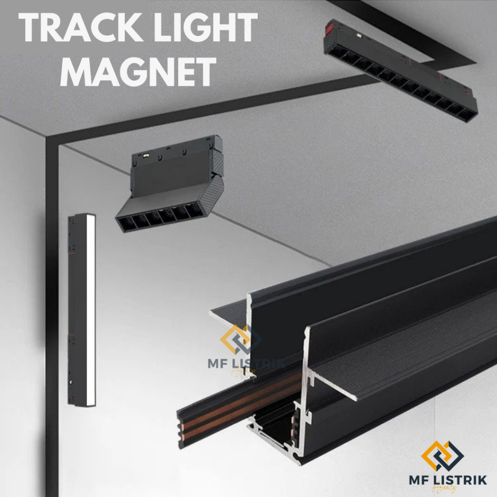Jual Magnetic Track Lighting System Inbow Outbow Lampu Magnet Track ...