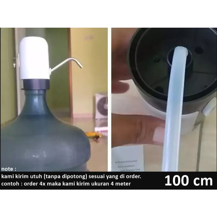 Jual 100 cm selang pompa elektrik food grade anti lumut untuk air minum ...