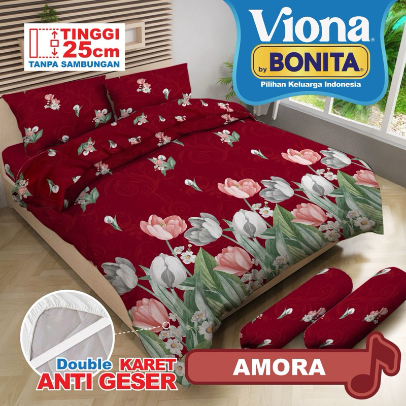 Jual SPREI VIONA BY BONITA BANTAL 4 GULING 2 UKURAN 180x200 TINGGI ...