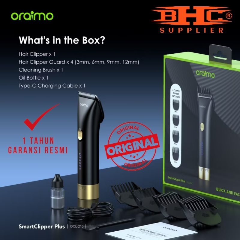 Jual Oraimo Smart Clipper Plus OCL-210 Quick and Easy Electric Hair ...