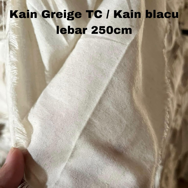 Jual HARGA PER METER - Kain Blacu Greige TC lebar 250 cm - Tebal ...