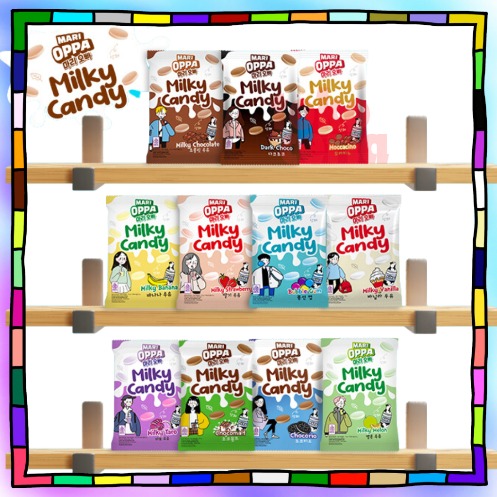 Jual MariOppa Milky Candy - Permen Rasa Susu Buah renteng | Shopee ...