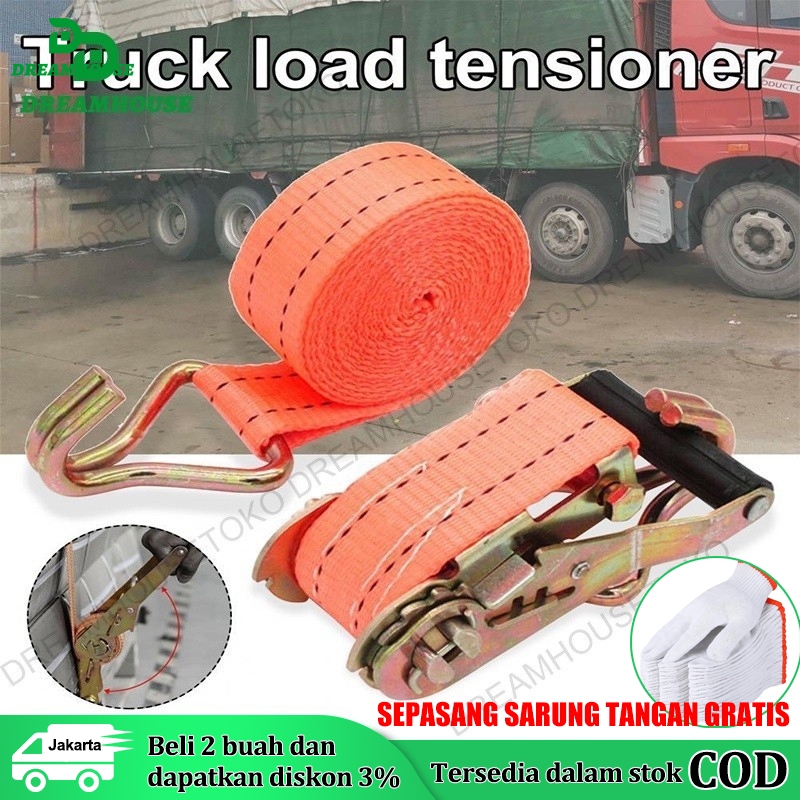 Jual RACHET TIE DOWN 5cmx8meter KREK SOUND SISTEM CARGO LASHING TRACK ...