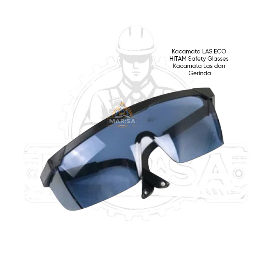 Jual Kacamata LAS ECO HITAM Safety Glasses Kacamata Las dan Gerinda ...