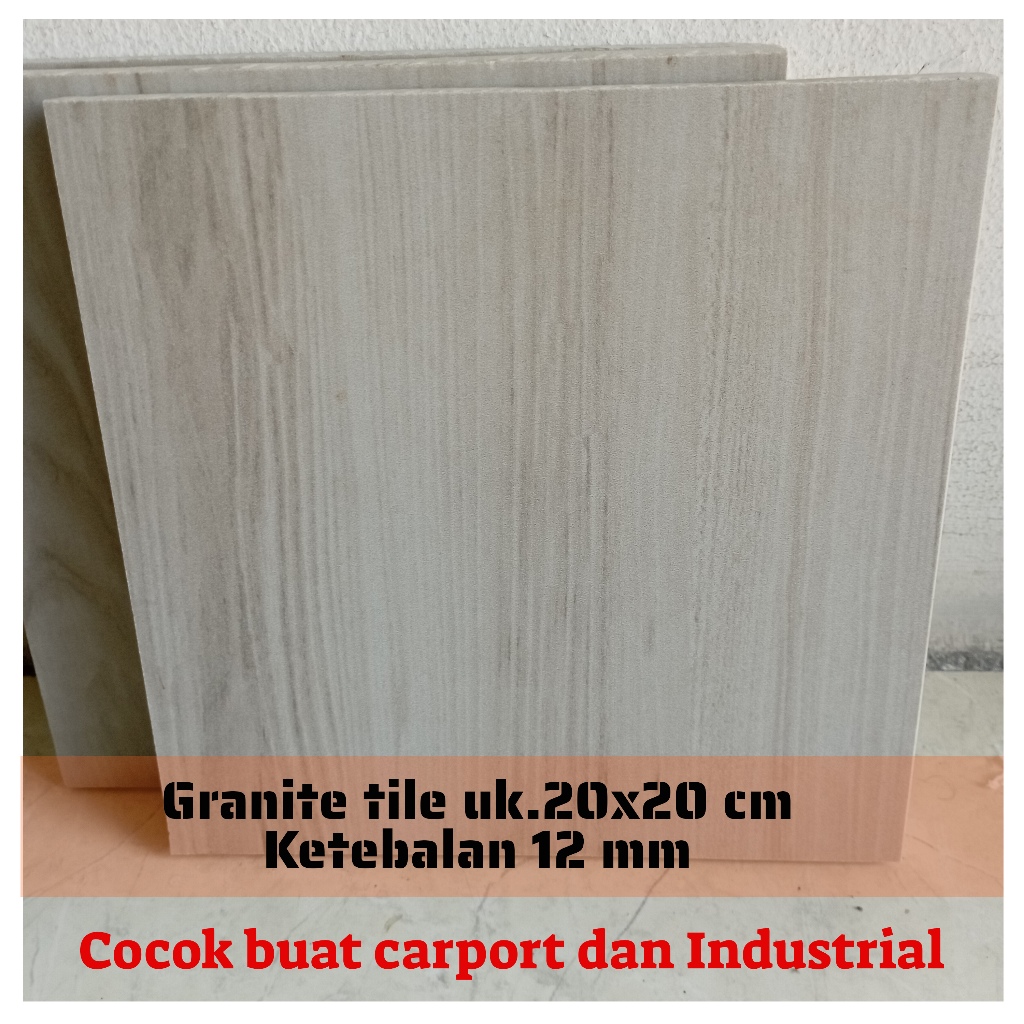 Jual Granit lantai 20x20 Motif Kayu Abu-abu Matt Tebal 12mm Original ...